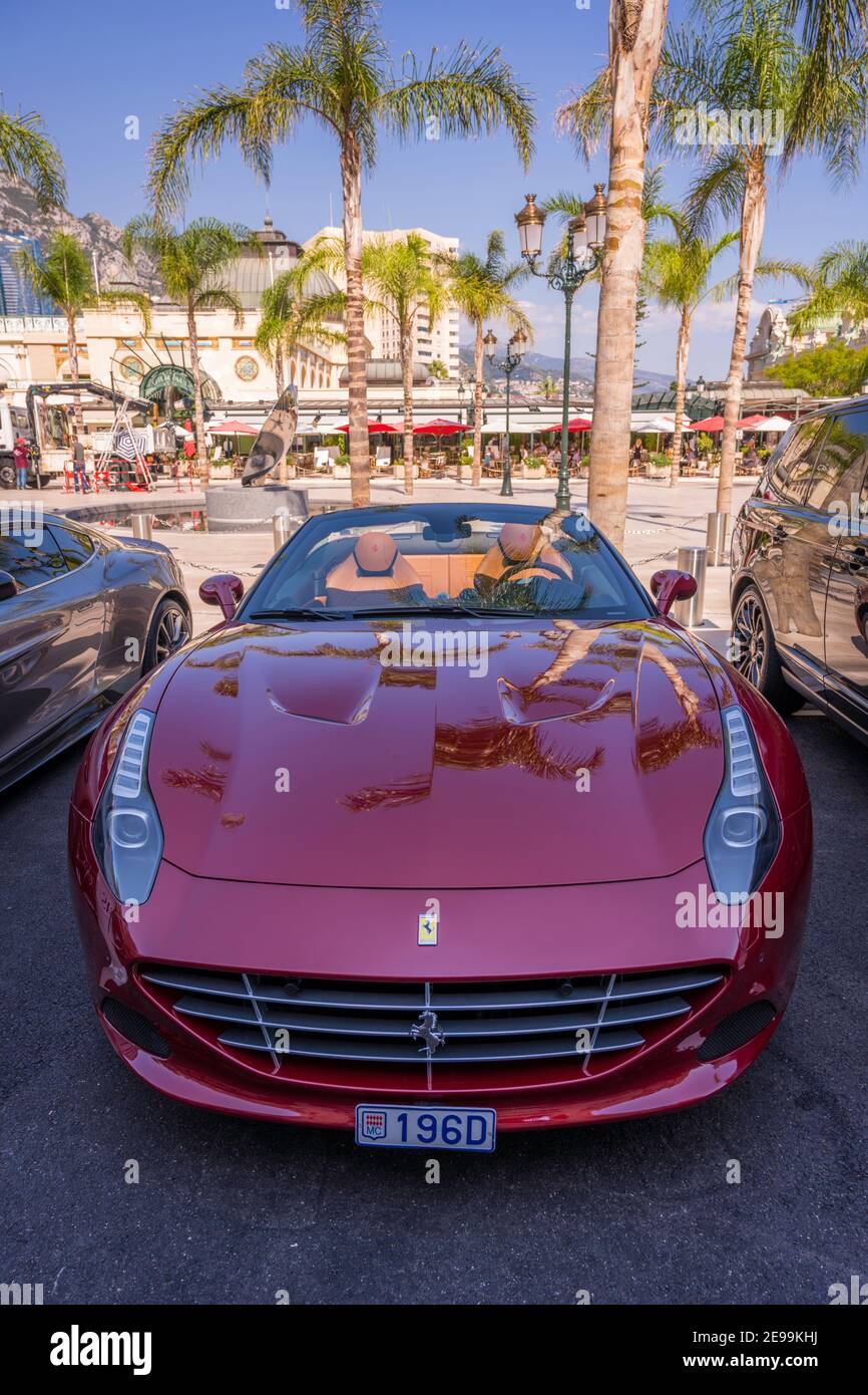 Luxury Ferrari car in Monte Carlo, Monaco Stock Photo - Alamy