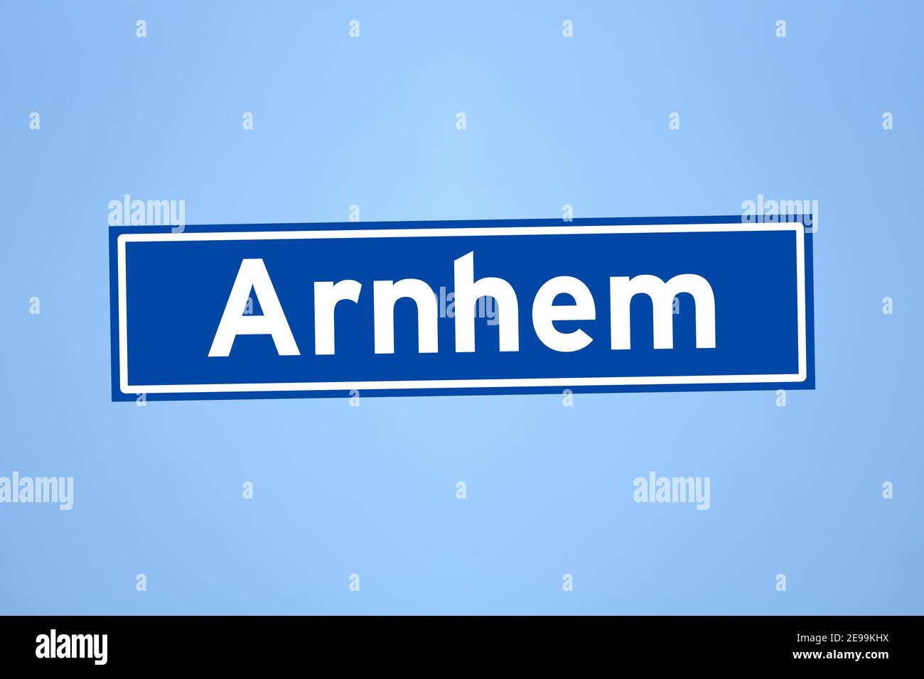 Arnhem place name sign in the Netherlands Stock Photo - Alamy