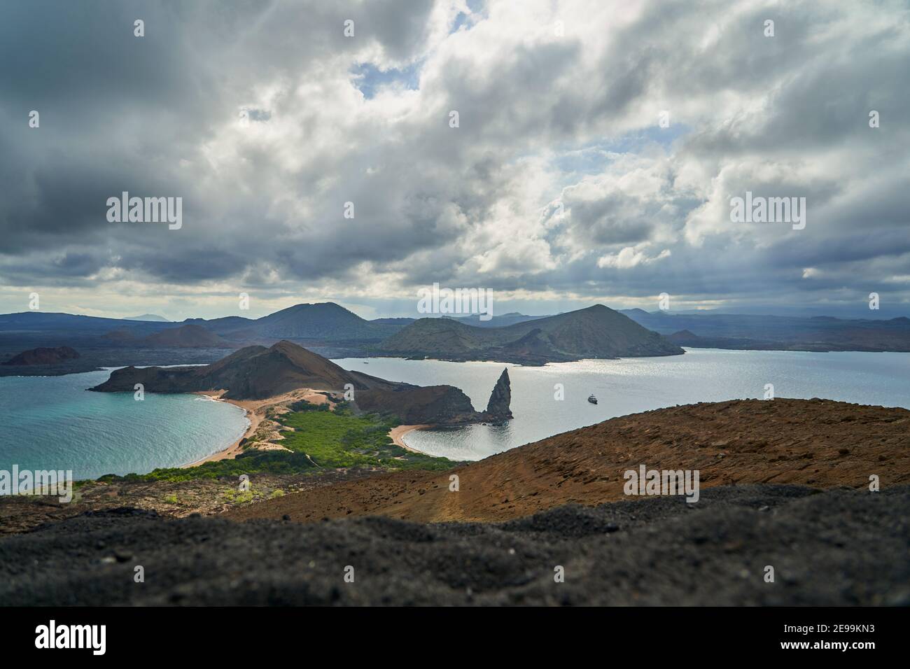famous volcanic rock formation of the pinnacle atthe the seascape of ...