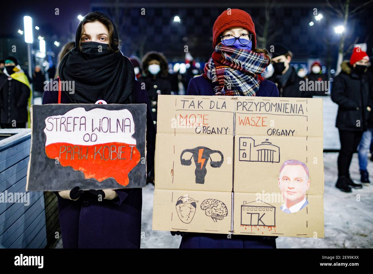 Cracow, Lesser Poland, Poland. 1st Feb, 2021. (EDITOR'S NOTE: Image ...