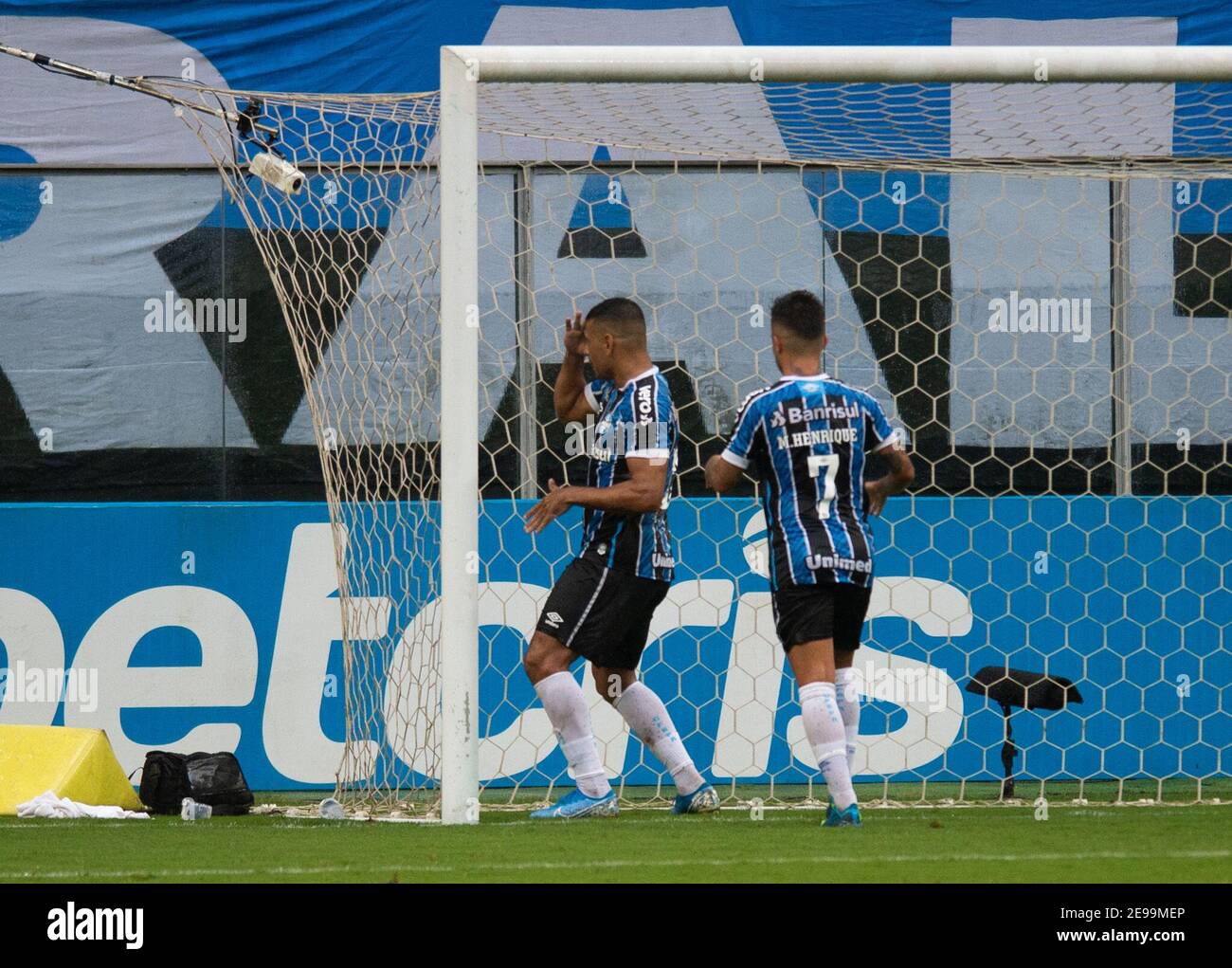 Arena de Gremio, Porto Alegre, Brazil. 3rd Jan, 2021. Brazilian Serie A, Gremio versus Santos ...