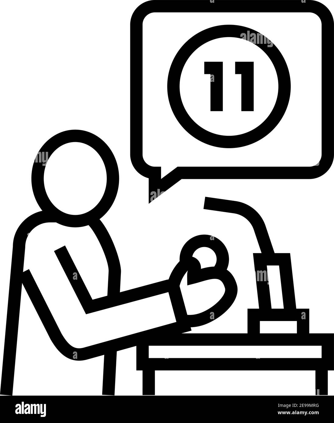 host lotto line icon vector illustration Stock Vector Image & Art - Alamy