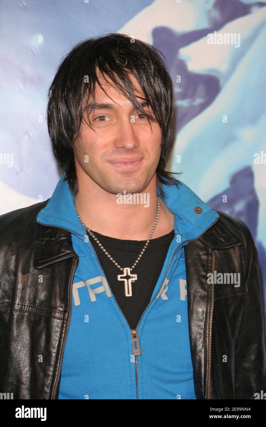 French singer Lukas Delcourt (Star Academy 3 contestant) attends the ...