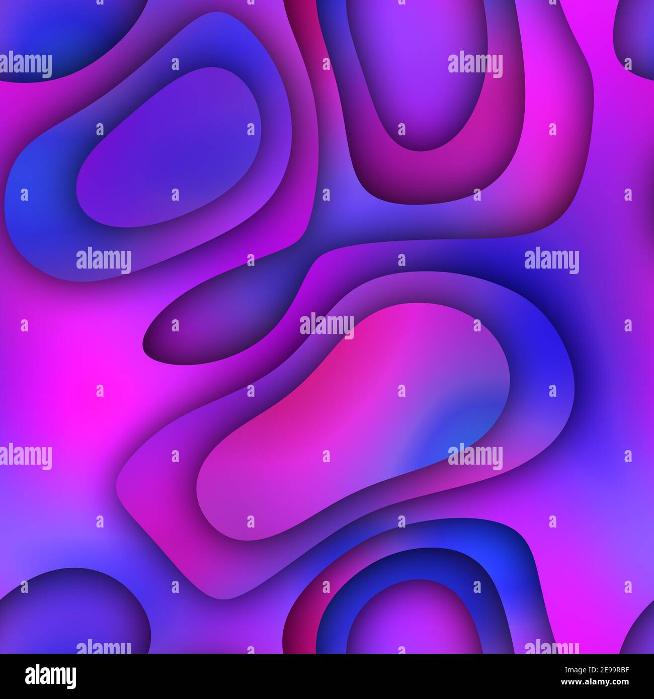 Seamless floating curved cut out paper vivid color Stock Photo - Alamy