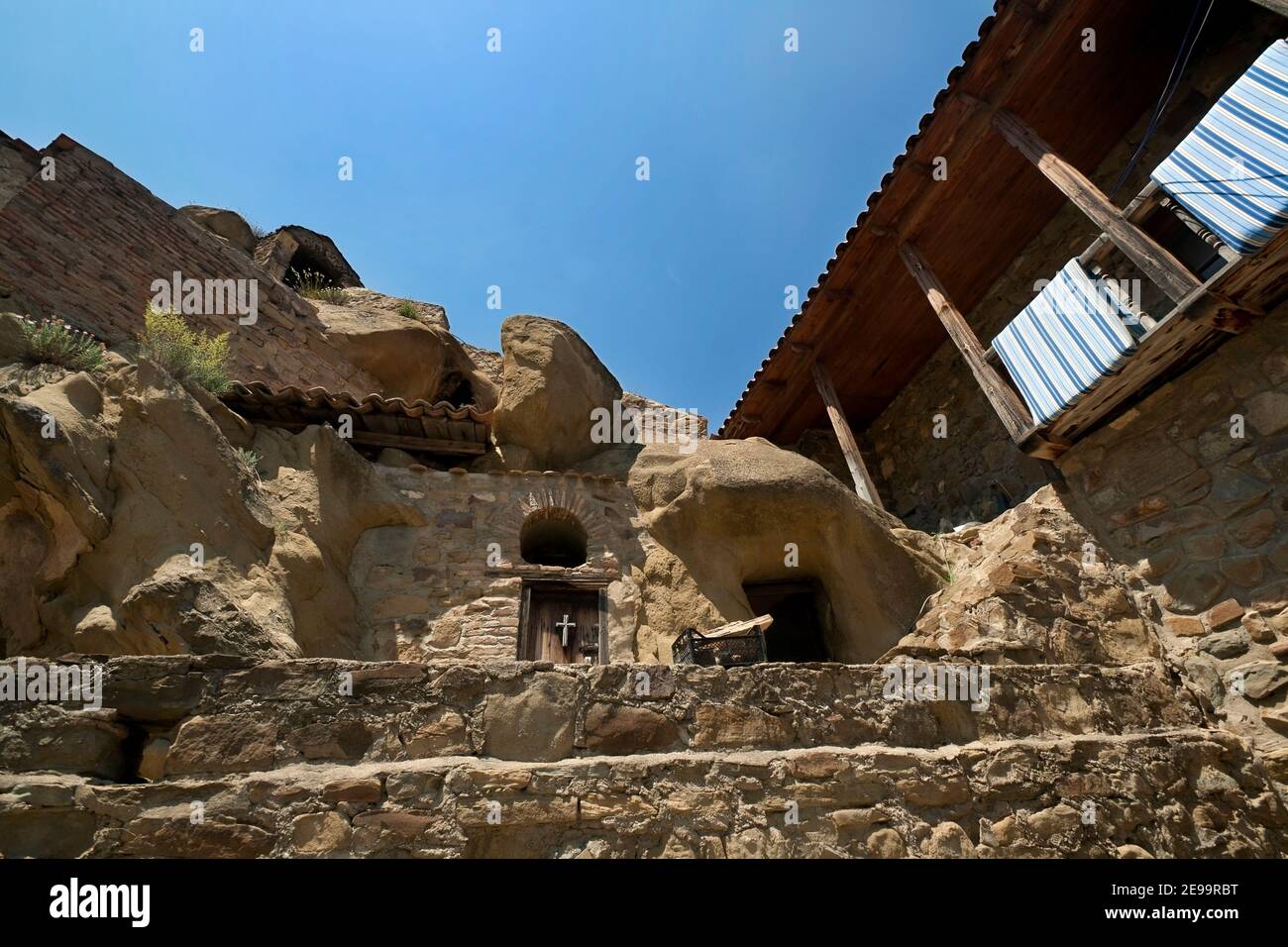 Cave Monastery David Garedji, ancient rock christian complex in Kakheti ...