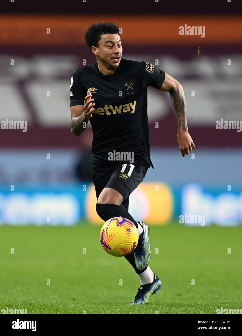 Jesse lingard 2021 west ham villa park hi-res stock photography and ...