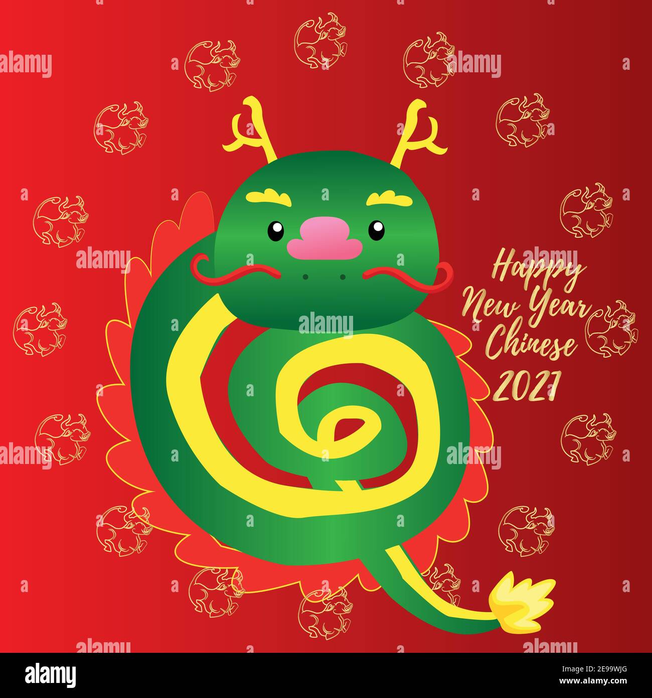 China new year dragon Stock Vector Images - Alamy