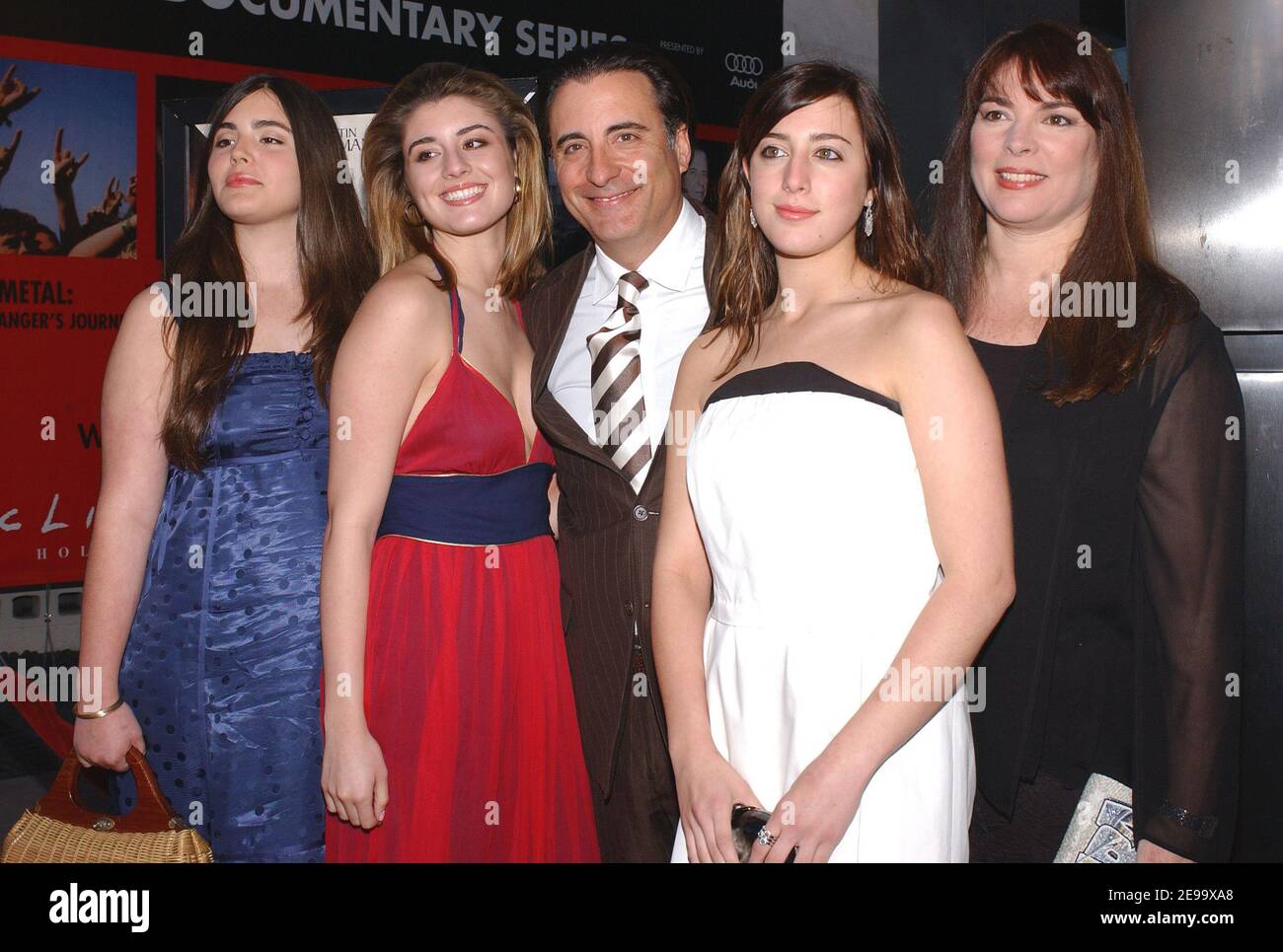 Andy Garcia with his wife Marivi and daughters Dominik, Daniella and ...