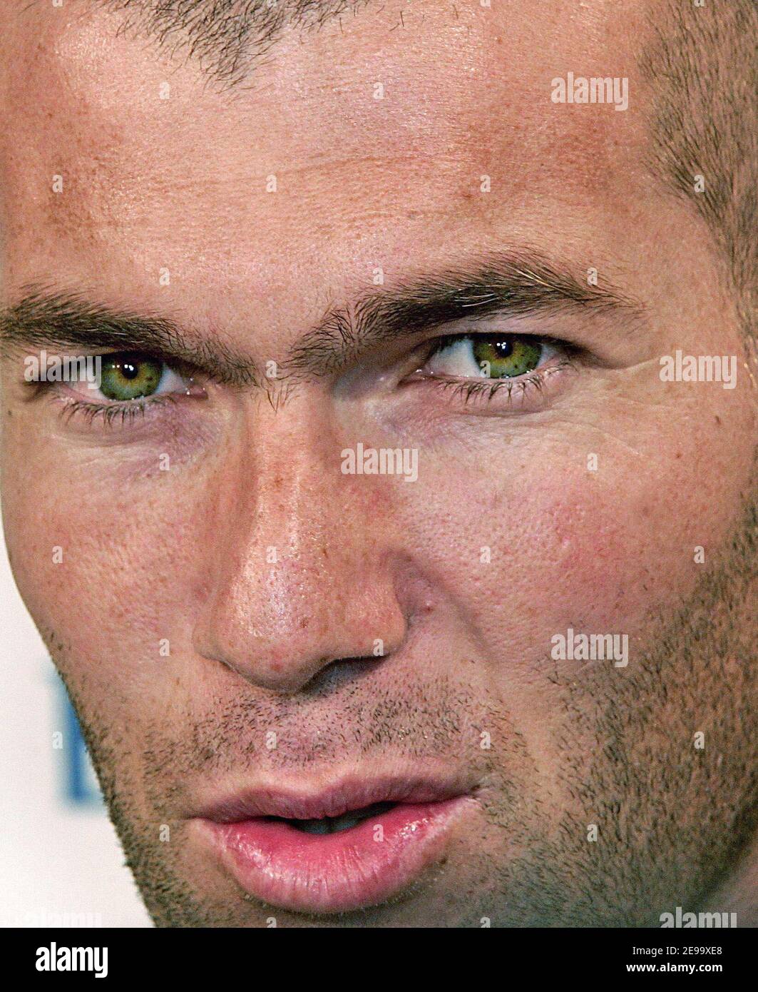 French soccer star Zinedine Zidane participates in a charity soccer ...