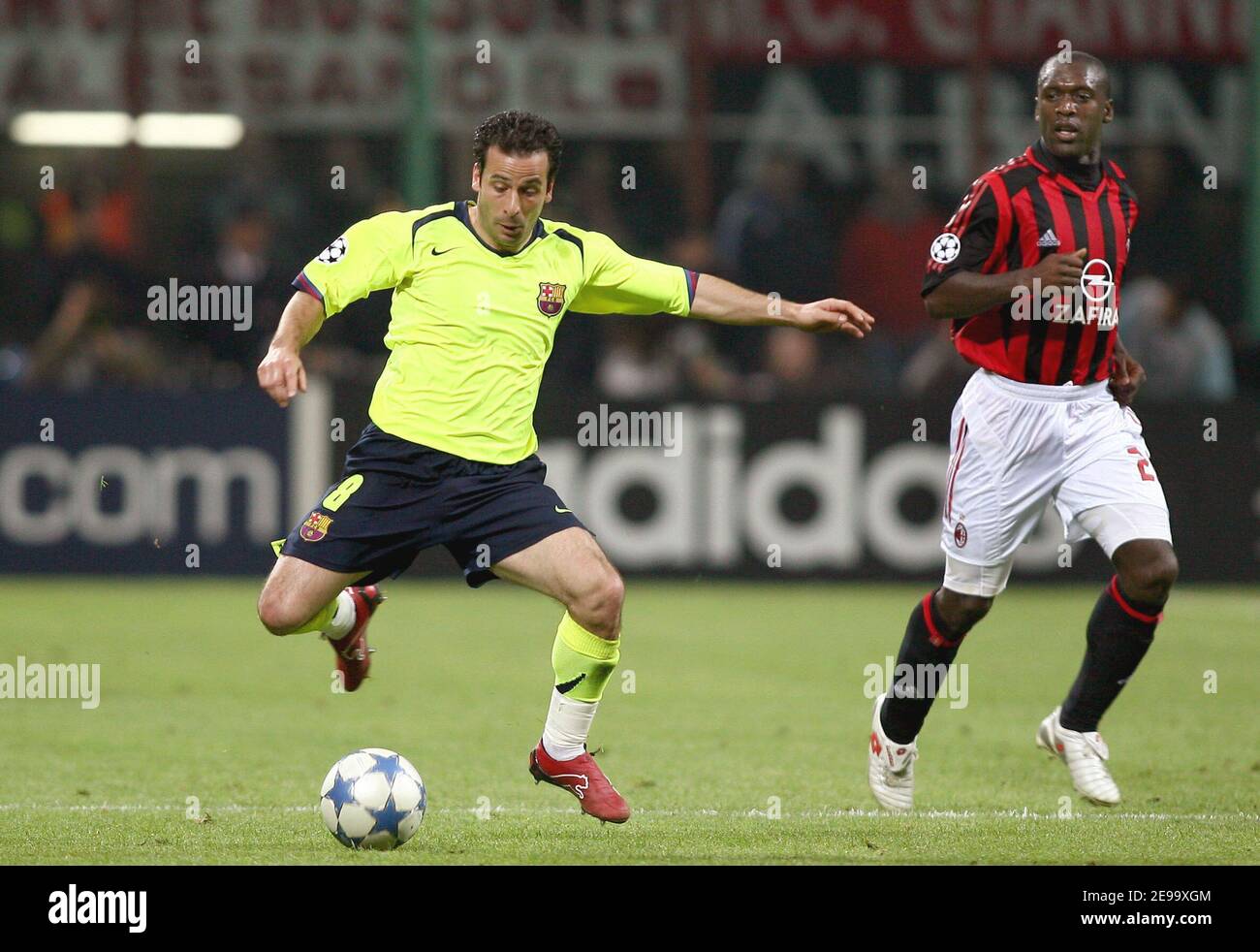 FC Barcelona's Ludovic Giuly in action during the UEFA Champions League ...