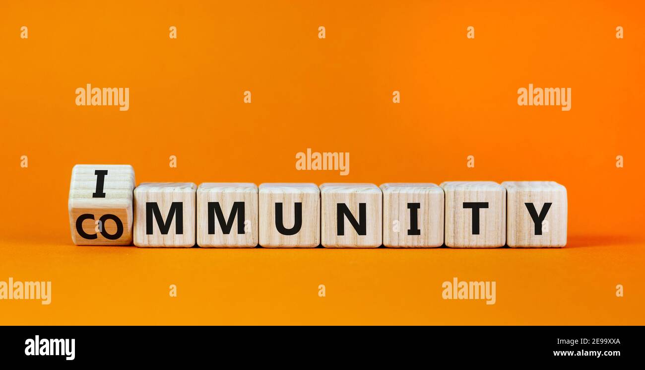 Community immunity symbol. Turned a cube and changed the word ...