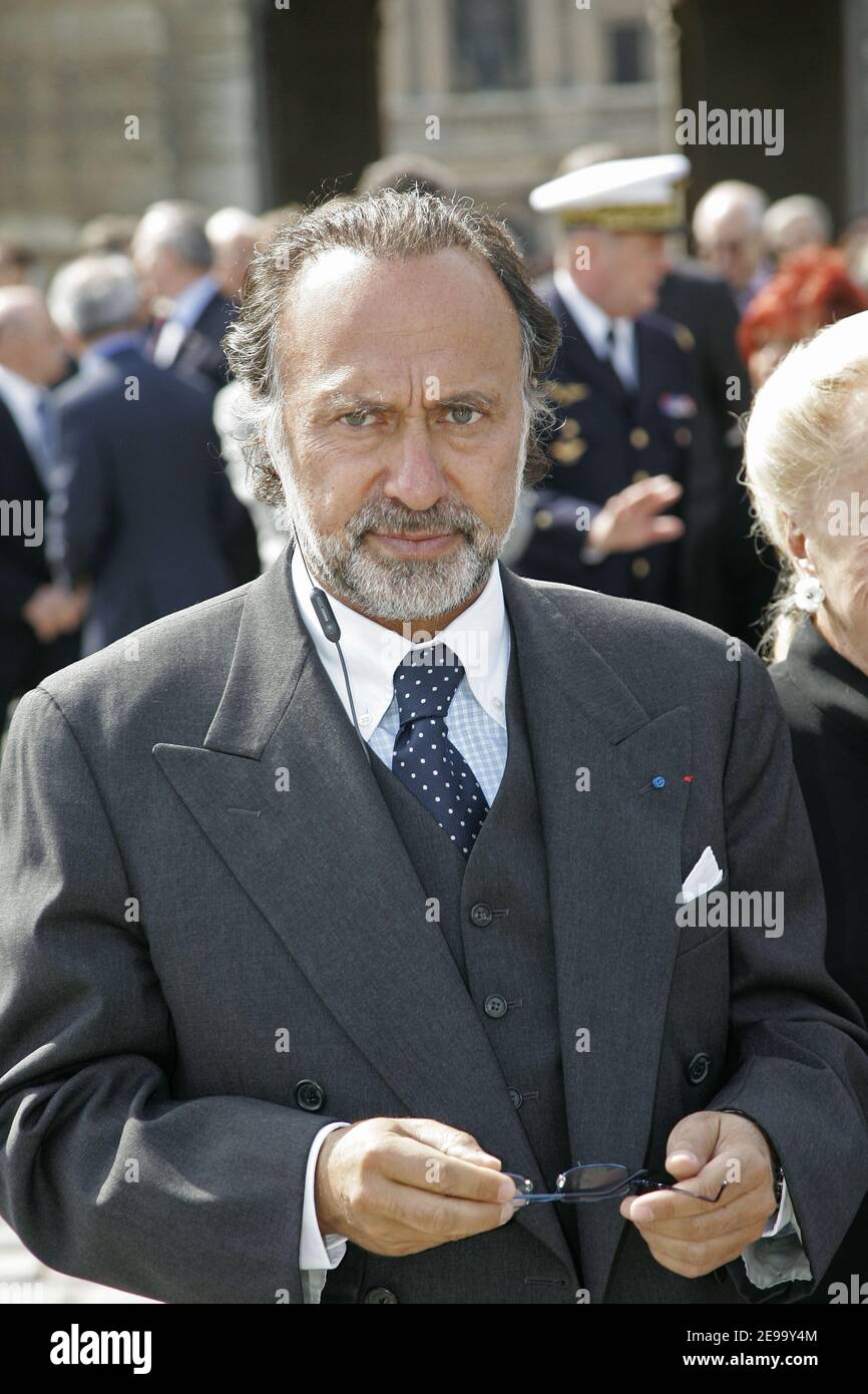 Olivier Dassault pays tribute to Marcel Dassault during a mass ...