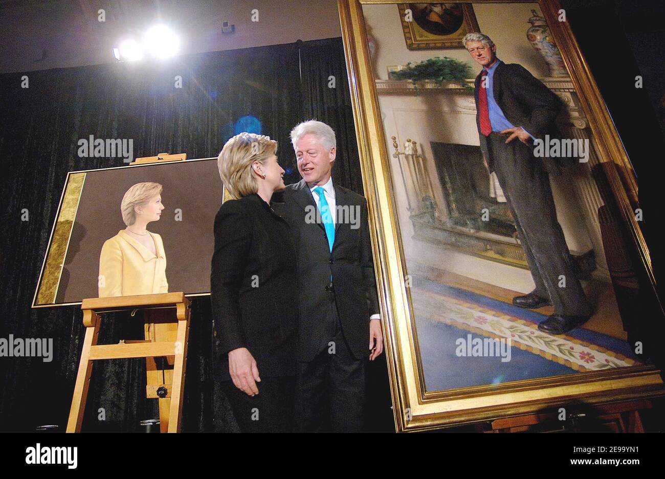 Former U.S. President Bill Clinton and his wife U.S. Senator Hillary ...