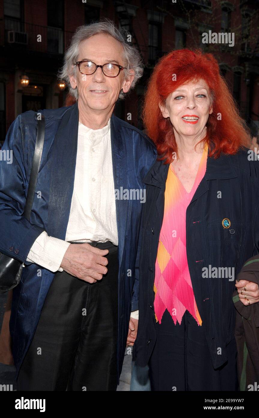 Artists Christo and Jeanne-Claude arrive at the NFAA Awards held at the ...