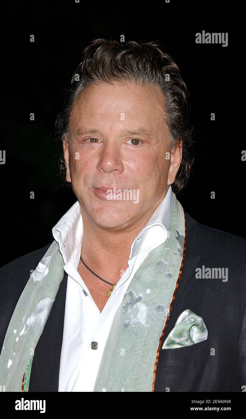 Mickey Rourke arrives at the 5th Annual Tribeca Film Festival Vanity ...