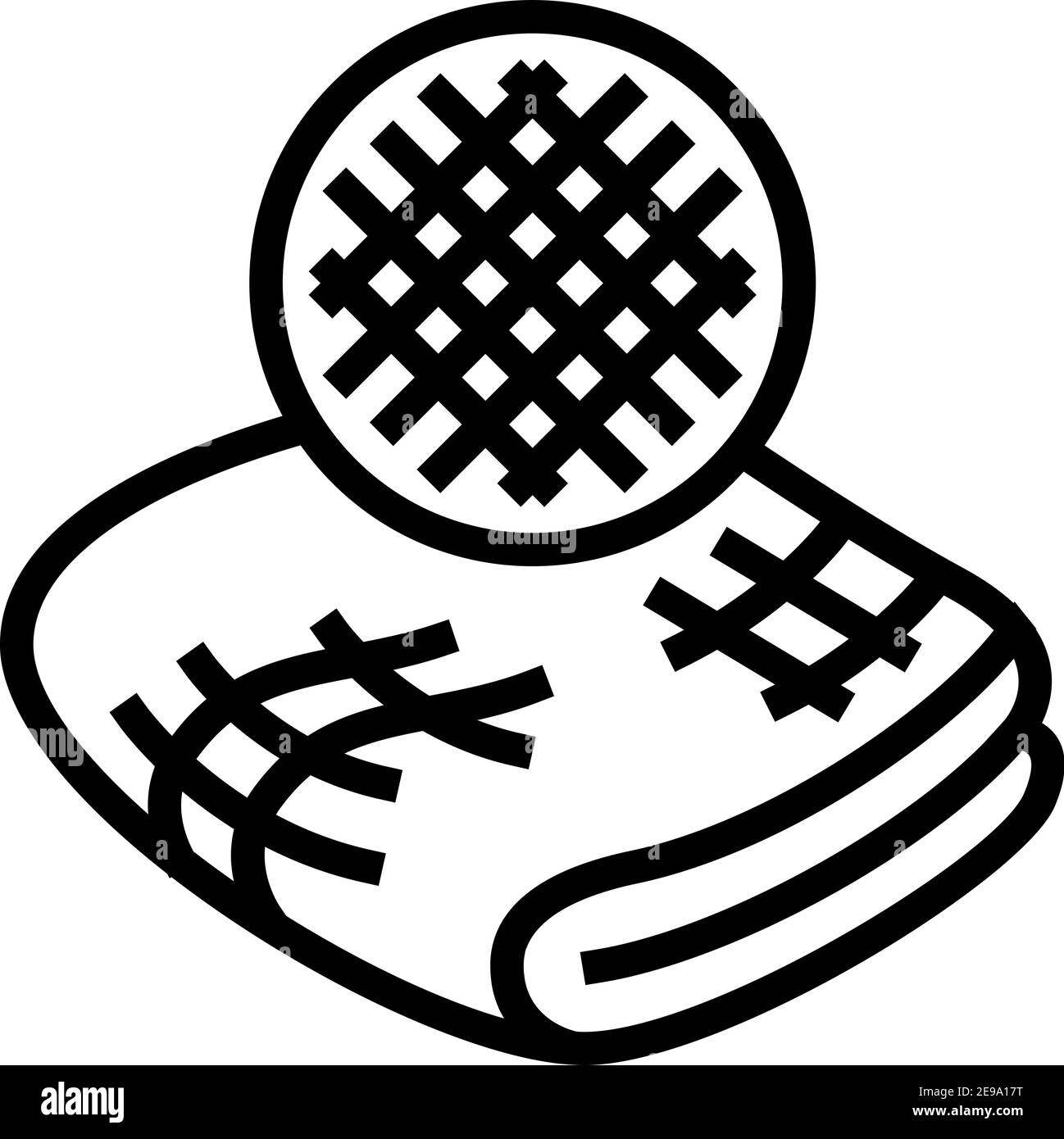 linen fabric line icon vector illustration Stock Vector Image & Art - Alamy