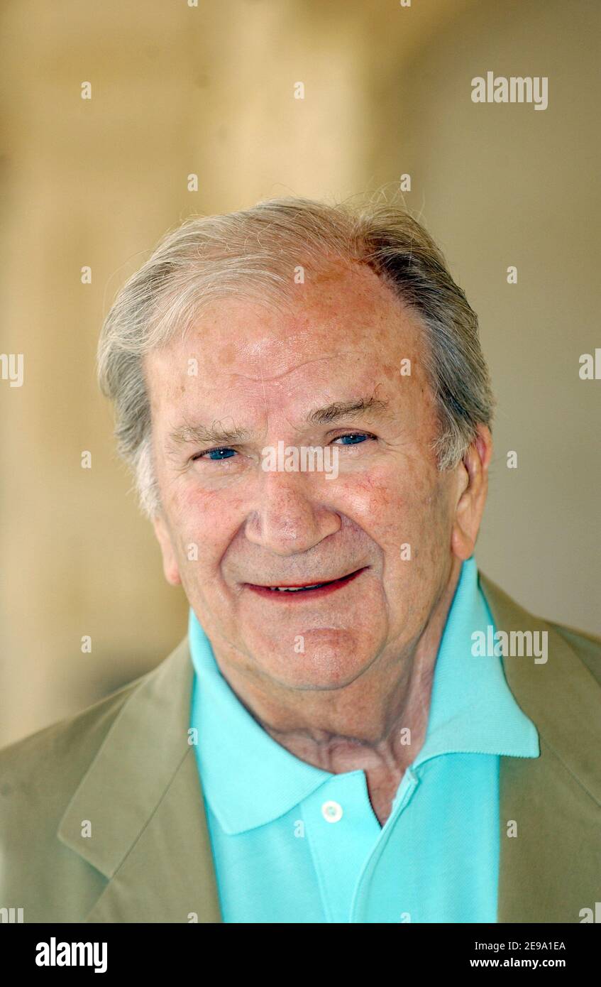 French actor Pierre Mondy poses during the first Djerba International ...