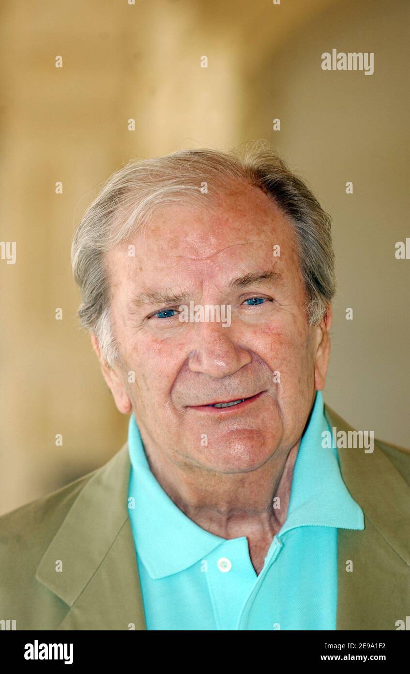 French actor Pierre Mondy poses during the first Djerba International ...