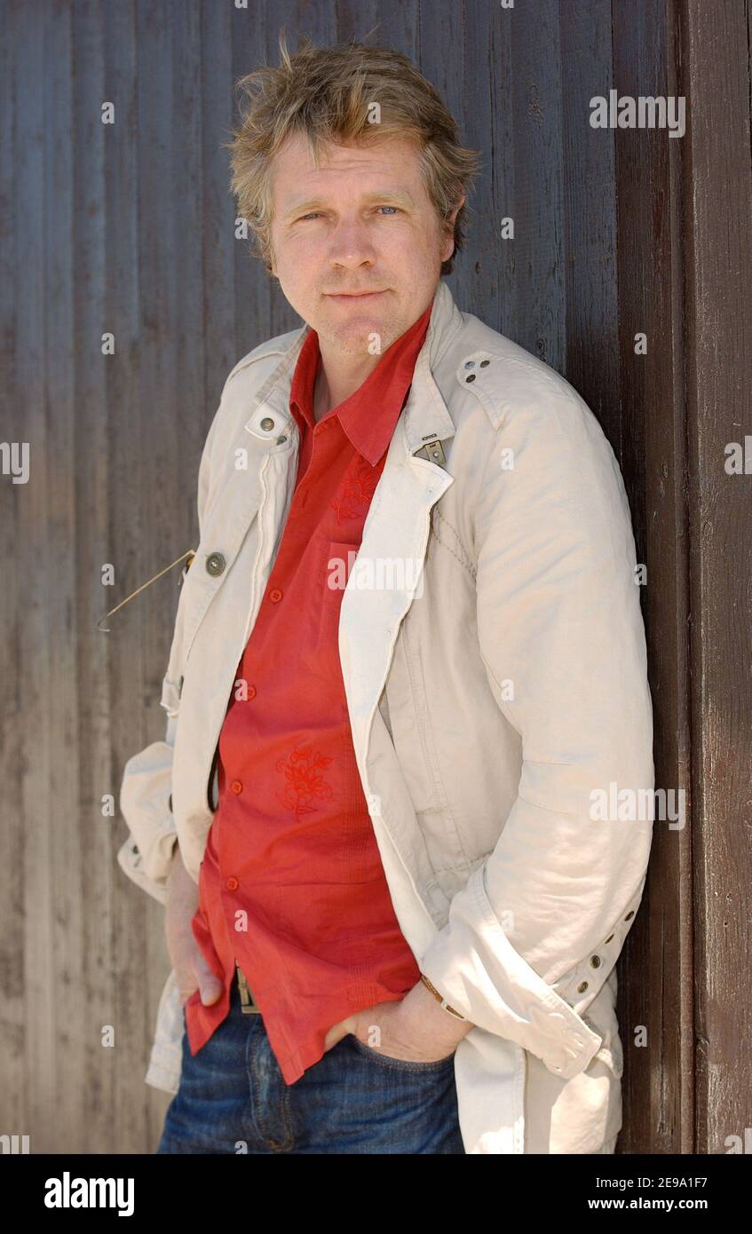 French actor Xavier Deluc poses during the first Djerba International ...
