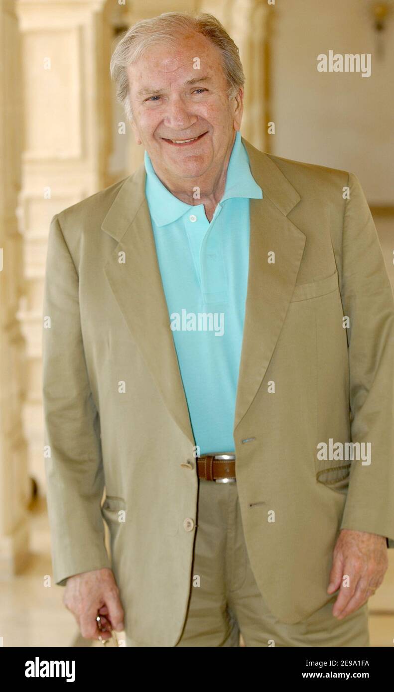 French actor Pierre Mondy poses during the first Djerba International ...
