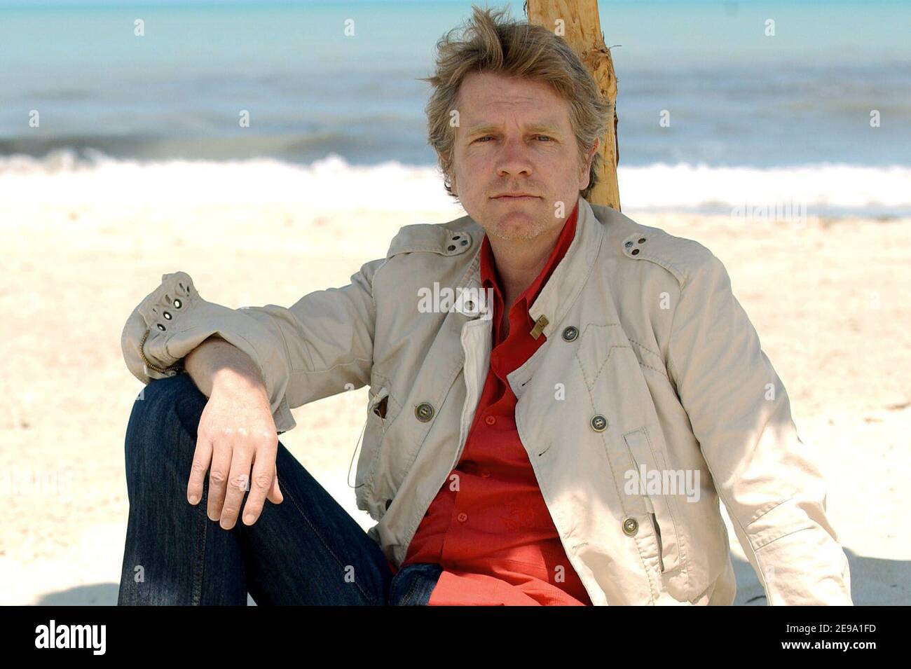 French actor Xavier Deluc poses during the first Djerba International ...