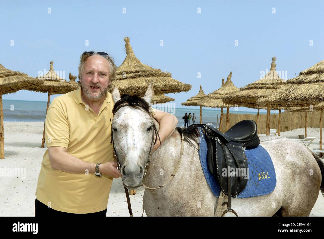 French actor Bernard Farcy poses during the first Djerba International ...