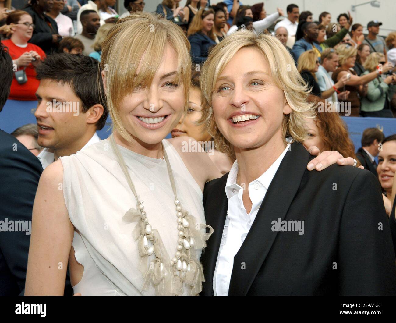 Portia de Rossi and Ellen DeGeneres attend the 33rd Annual Daytime Emmy ...