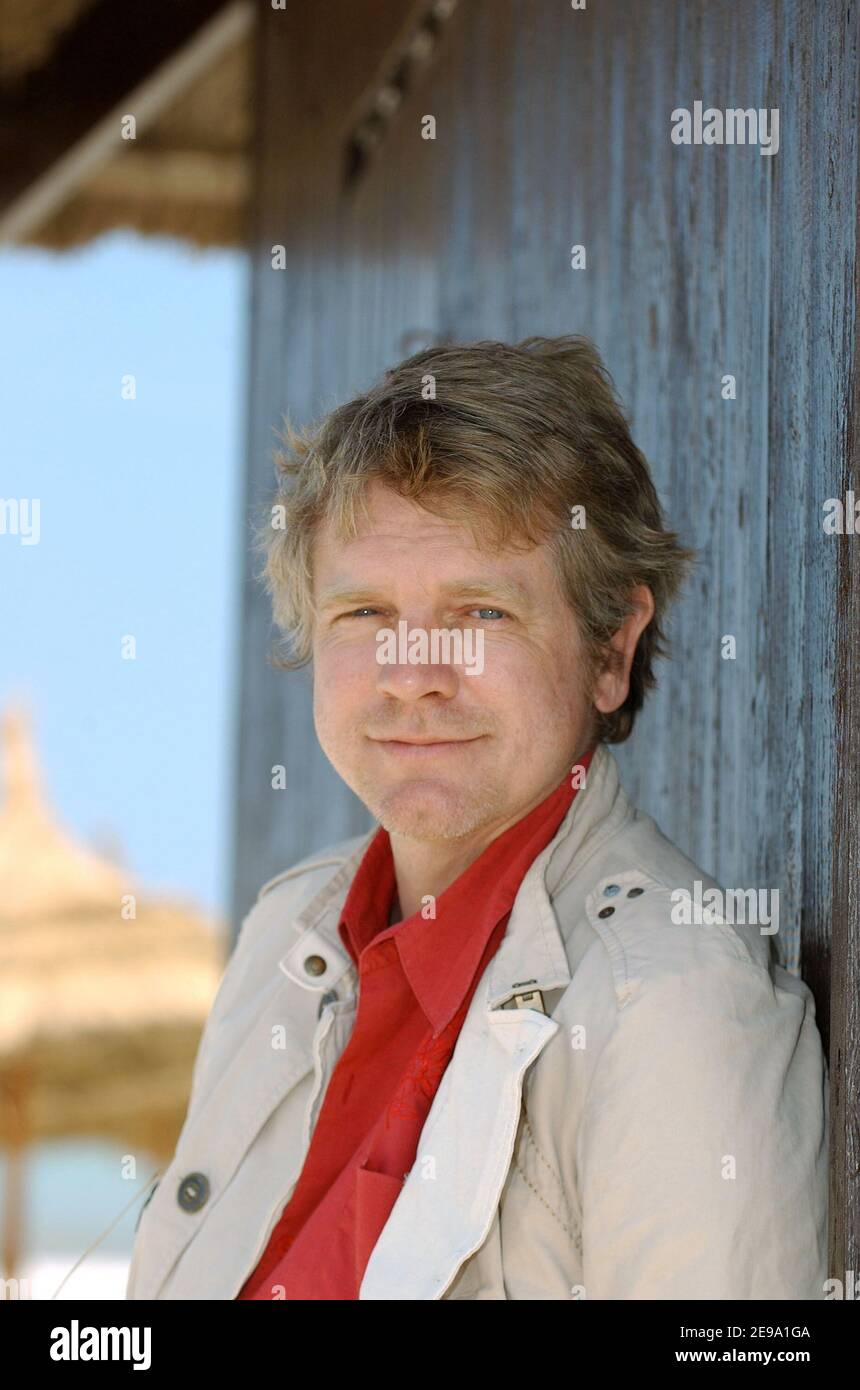 French actor Xavier Deluc poses during the first Djerba International ...