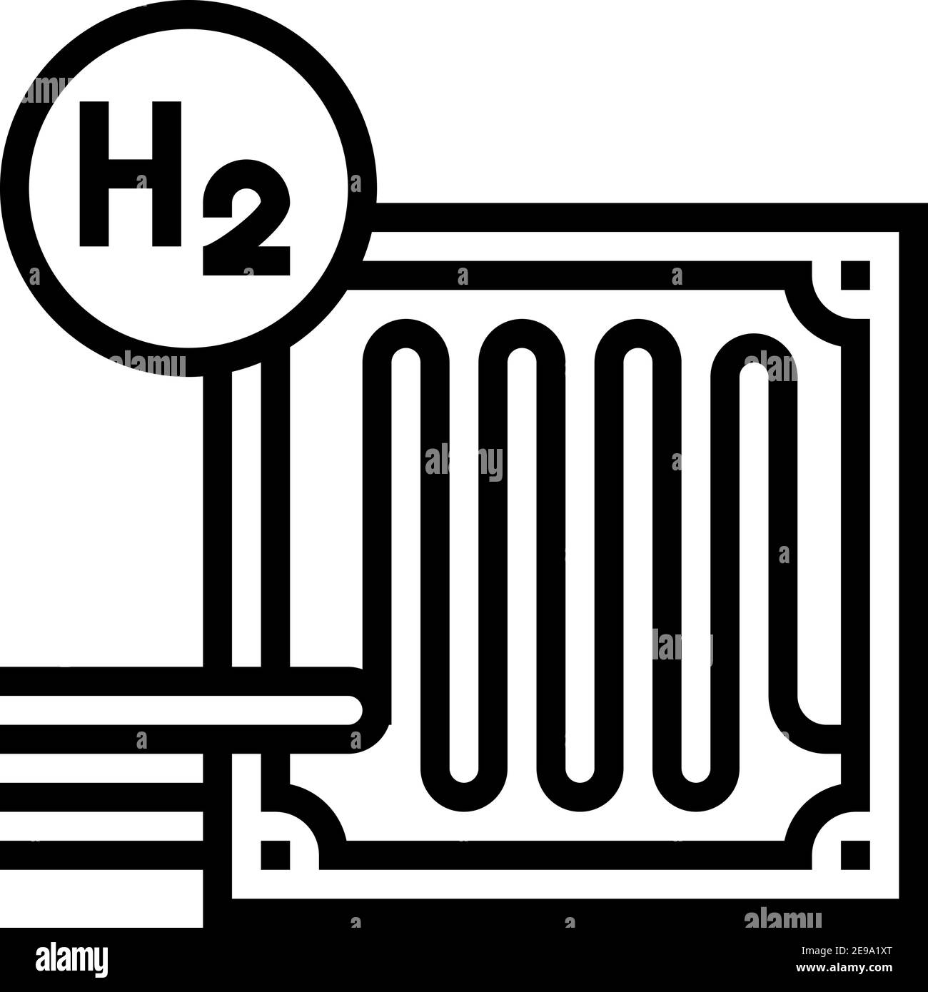 Fuel cell car hydrogen Stock Vector Images - Alamy