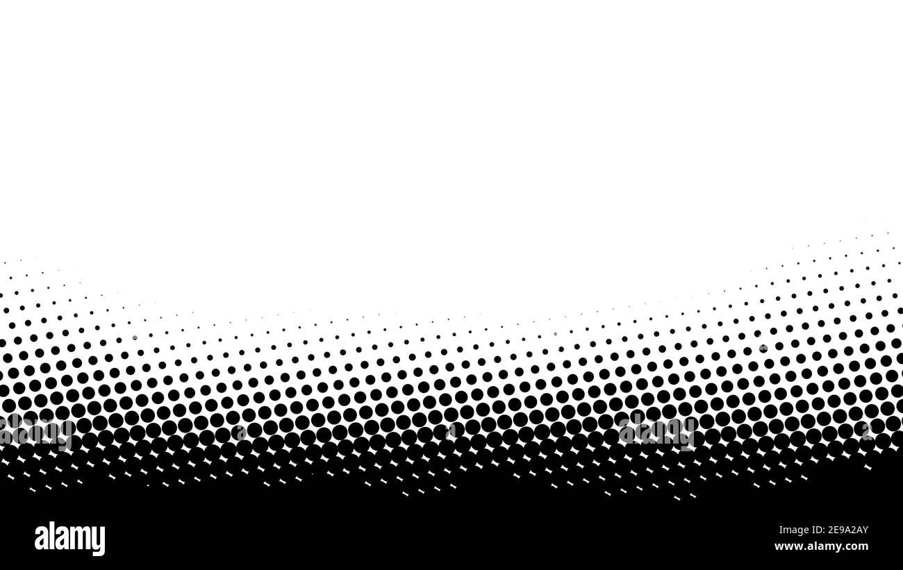 Black abstract dotted halftone background with copy space. Halftone ...