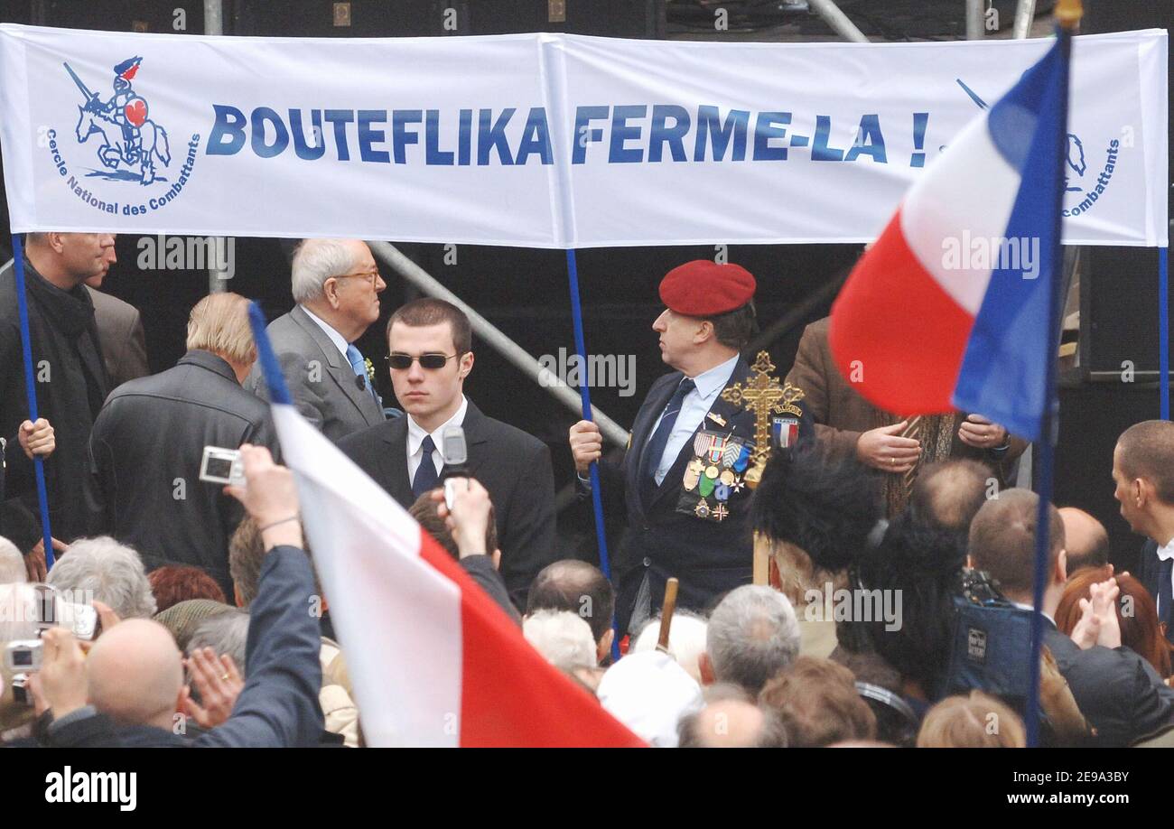 French far-right leader Jean-Marie Le Pen delivers a speech at the ...