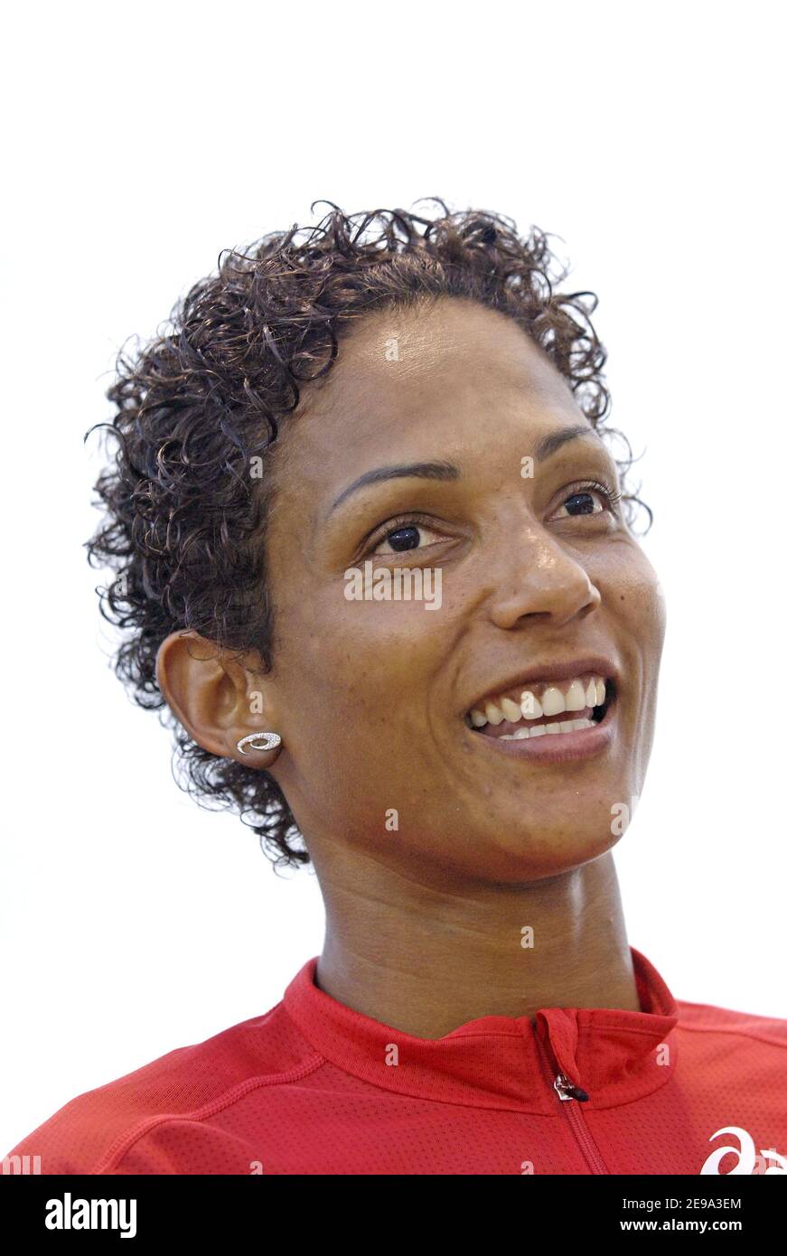 France's Christine Arron during the track and field meeting of Baie ...