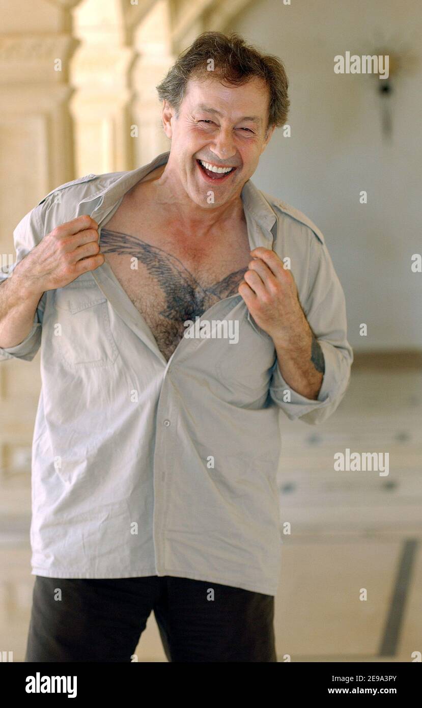 French actor Gerard Klein poses during the first International TV ...