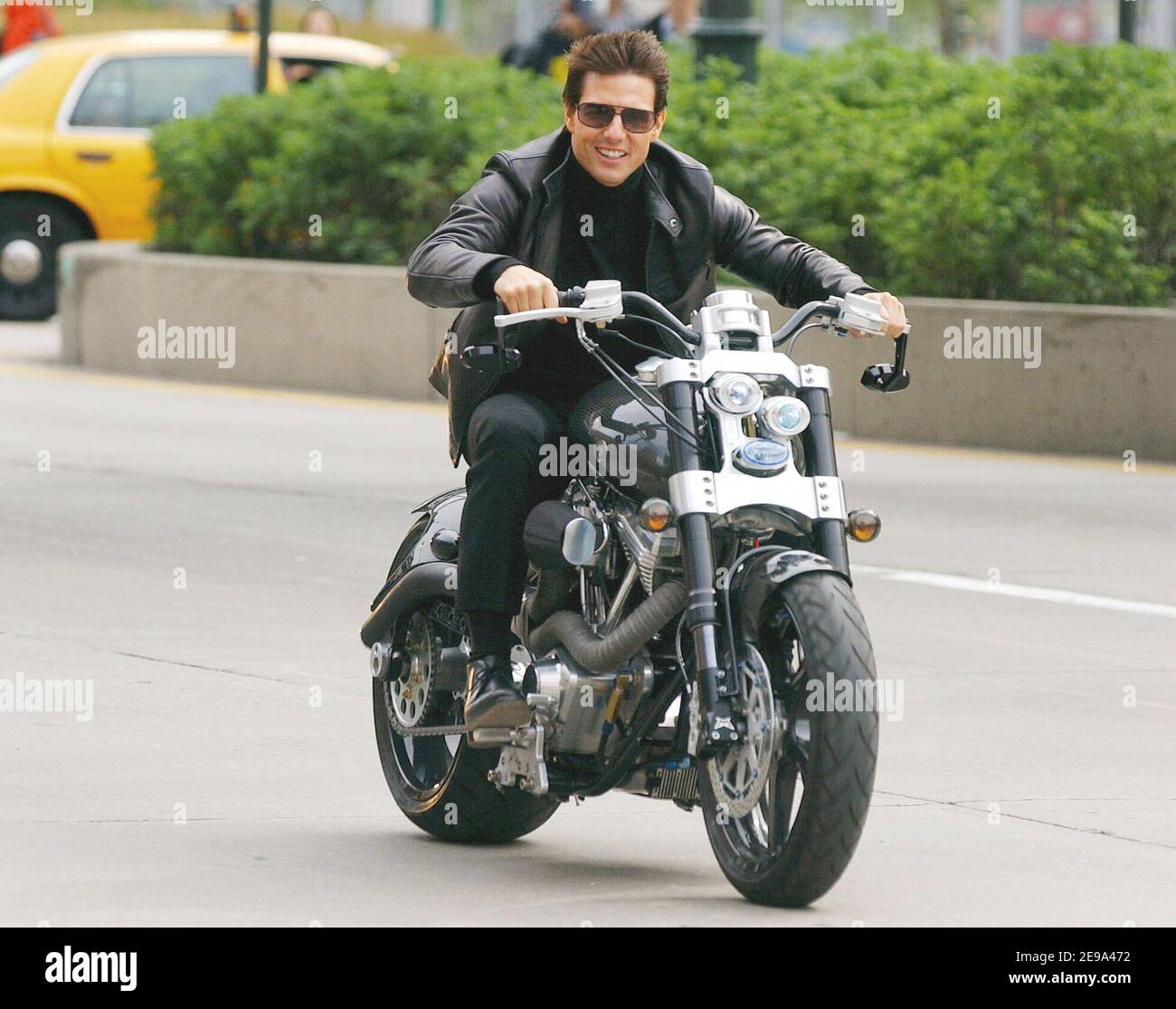 Tom Cruise arrives at the Tribeca Performing Arts Center on a CM ...