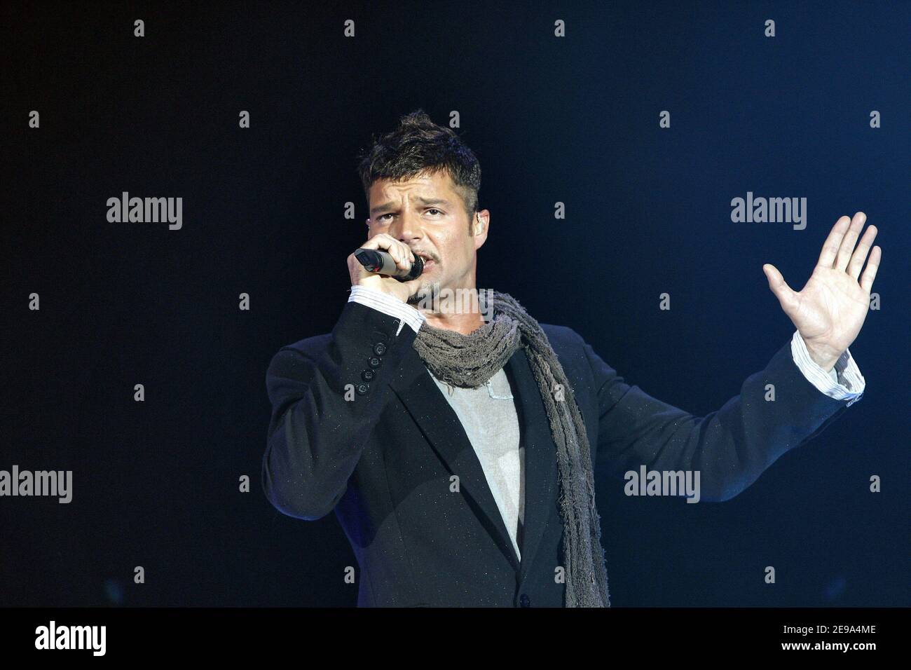 Puerto Rican born singer Ricky Martin performs live on stage at le ...