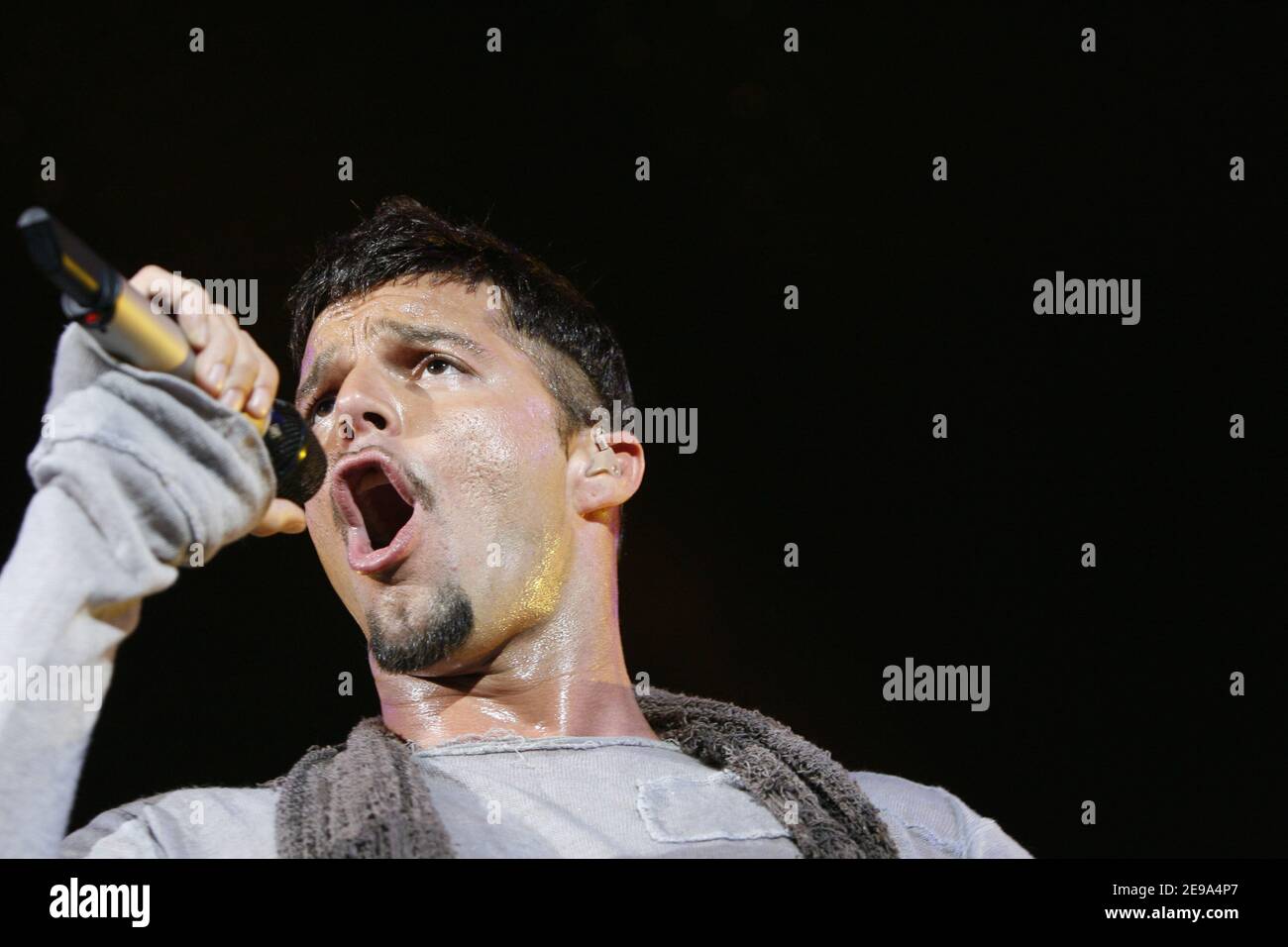 Puerto Rican born singer Ricky Martin performs live on stage at le ...