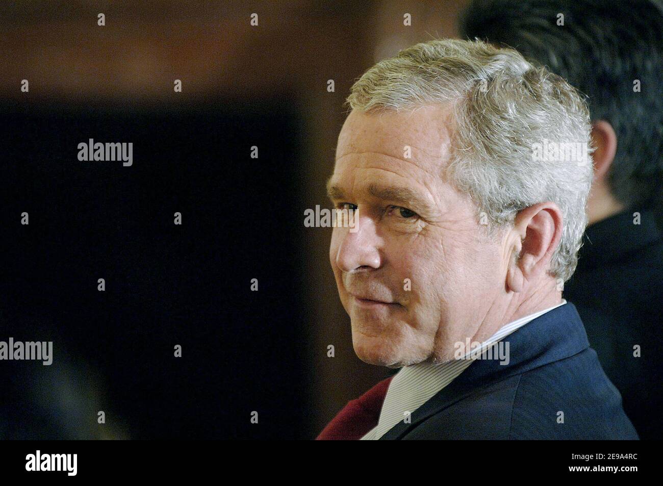 President George W. Bush listens to Mexican singer Graciela Beltran for ...