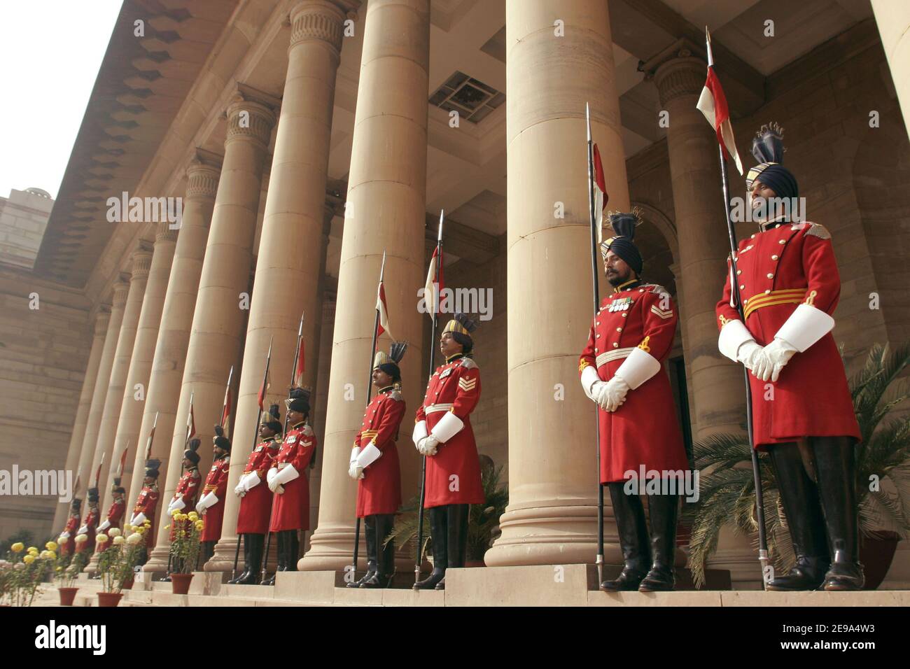 Parade of the Presidential Horse Guard in front of the Presidential ...
