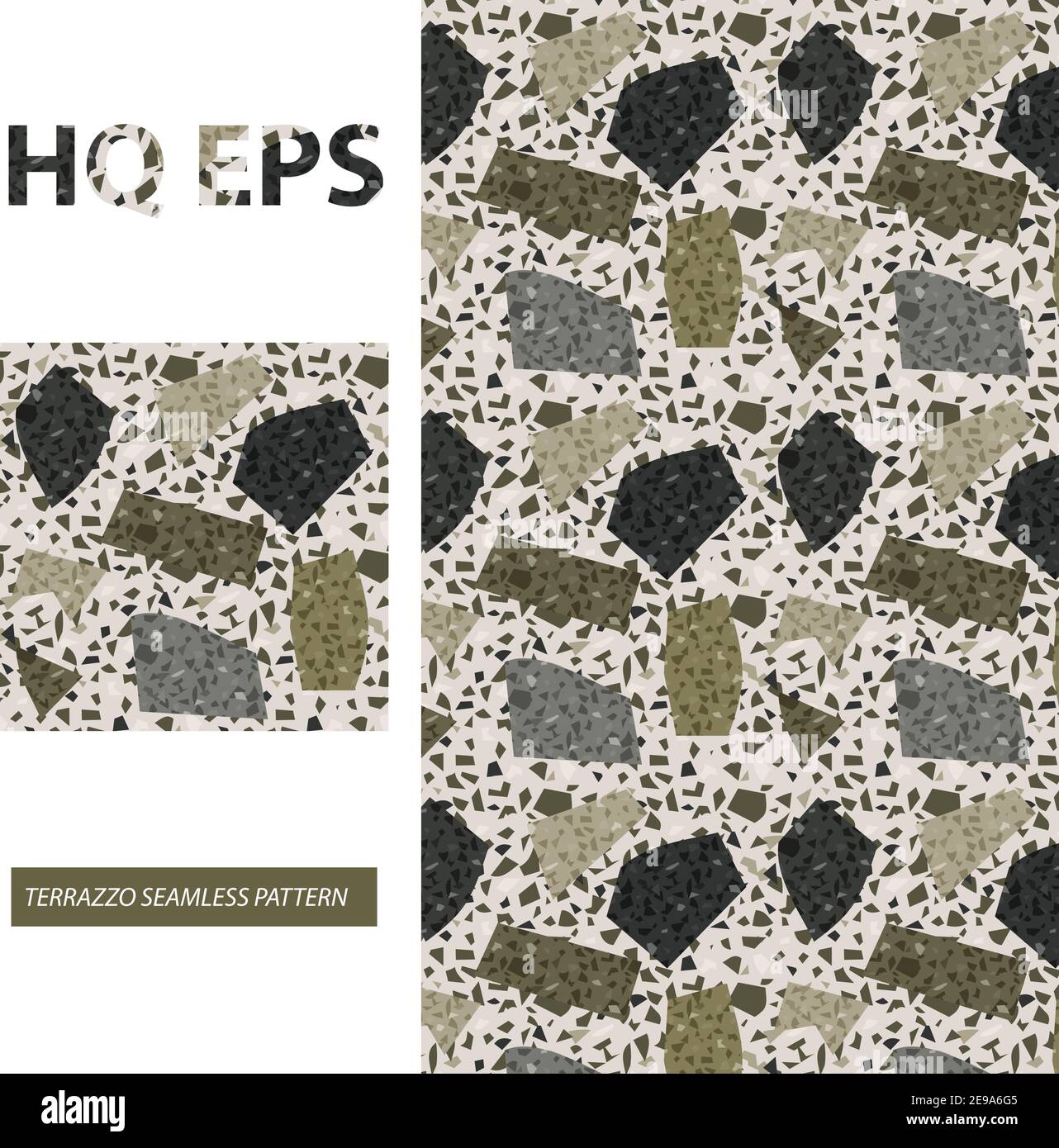 Terrazzo tile green Stock Vector Images - Alamy