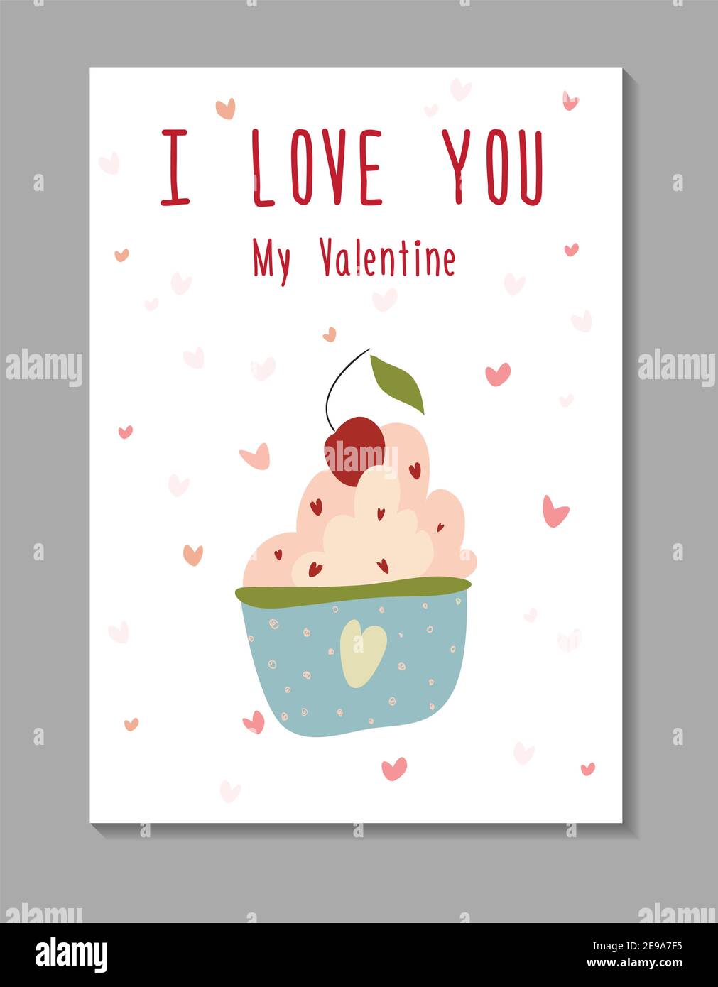 I love you cake Stock Vector Images - Alamy