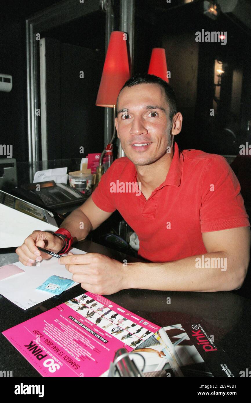 'Pink TV' presenter Anthony Areal attends the 'Pink TV' party held at ...