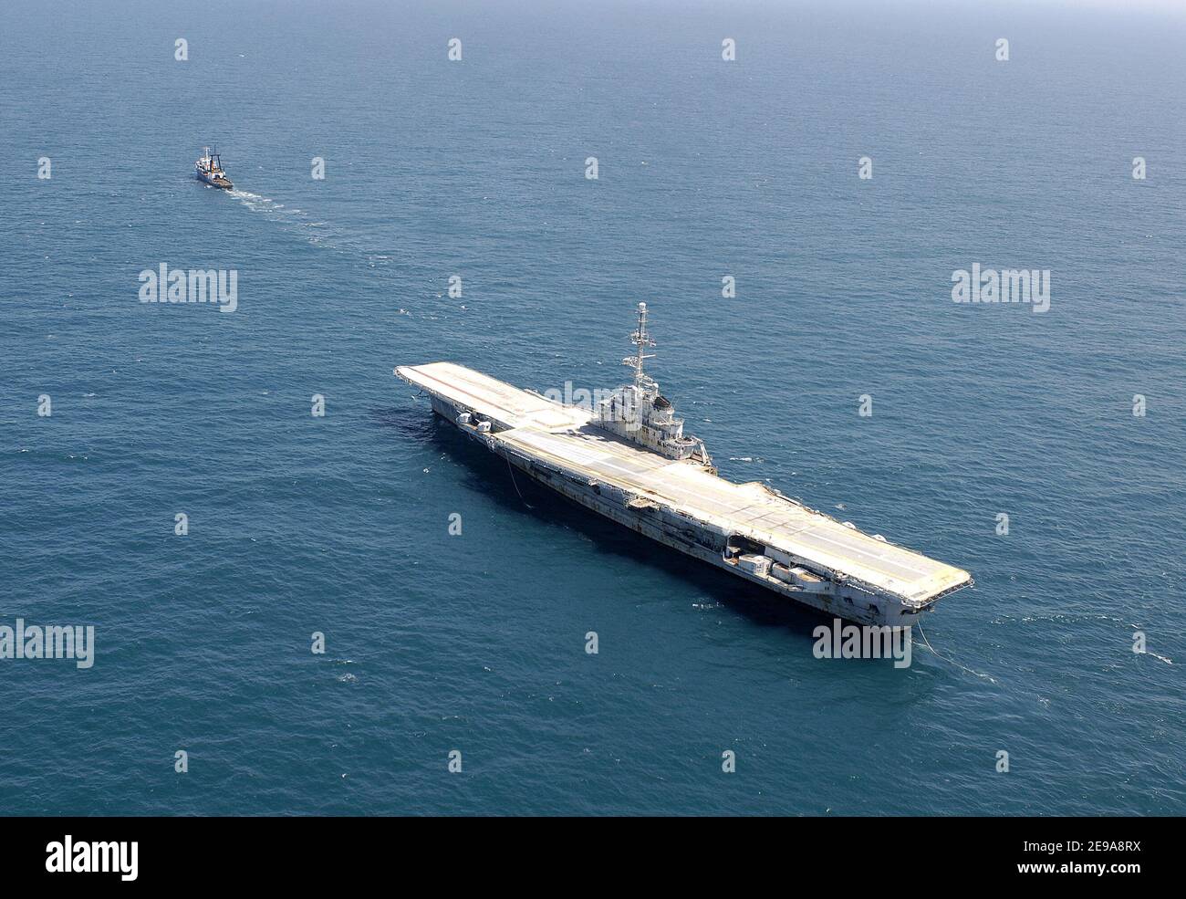The Sable Cape pulls French aircraft Carrier 'Clemenceau', known since ...