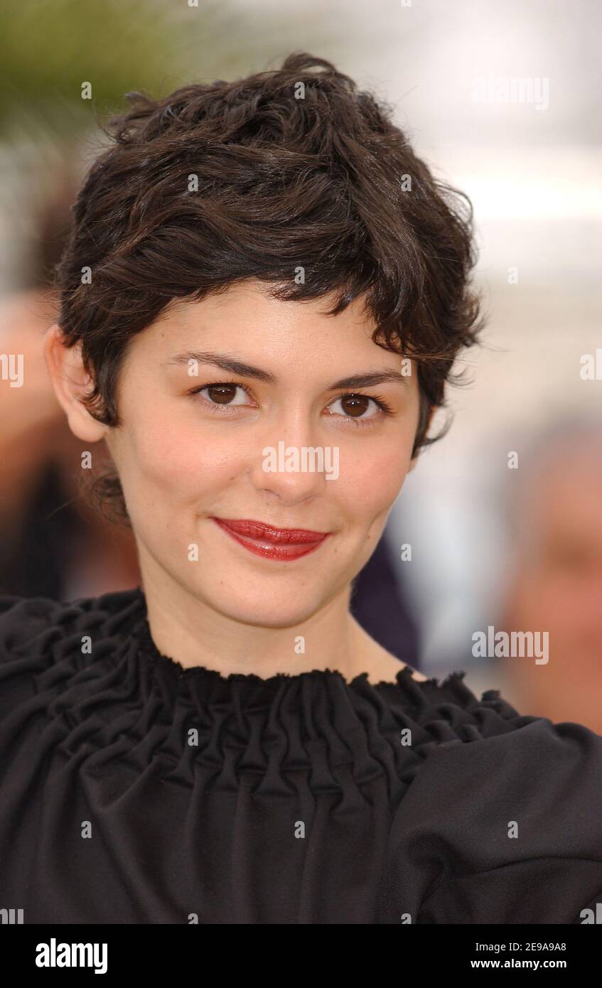 French actress Audrey Tautou poses at a photocall for Ron Howard's film ...