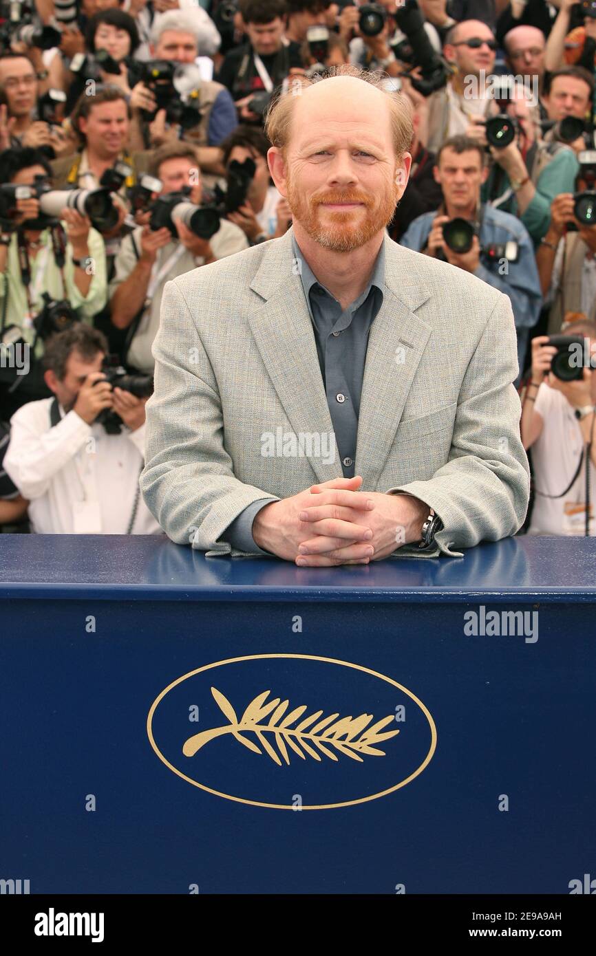 US director Ron Howard poses at a photocall for his film The Da Vinci ...