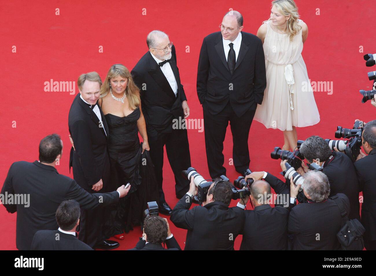 Author Dan Brown and his wife Blythe Newton arrive at the opening ...