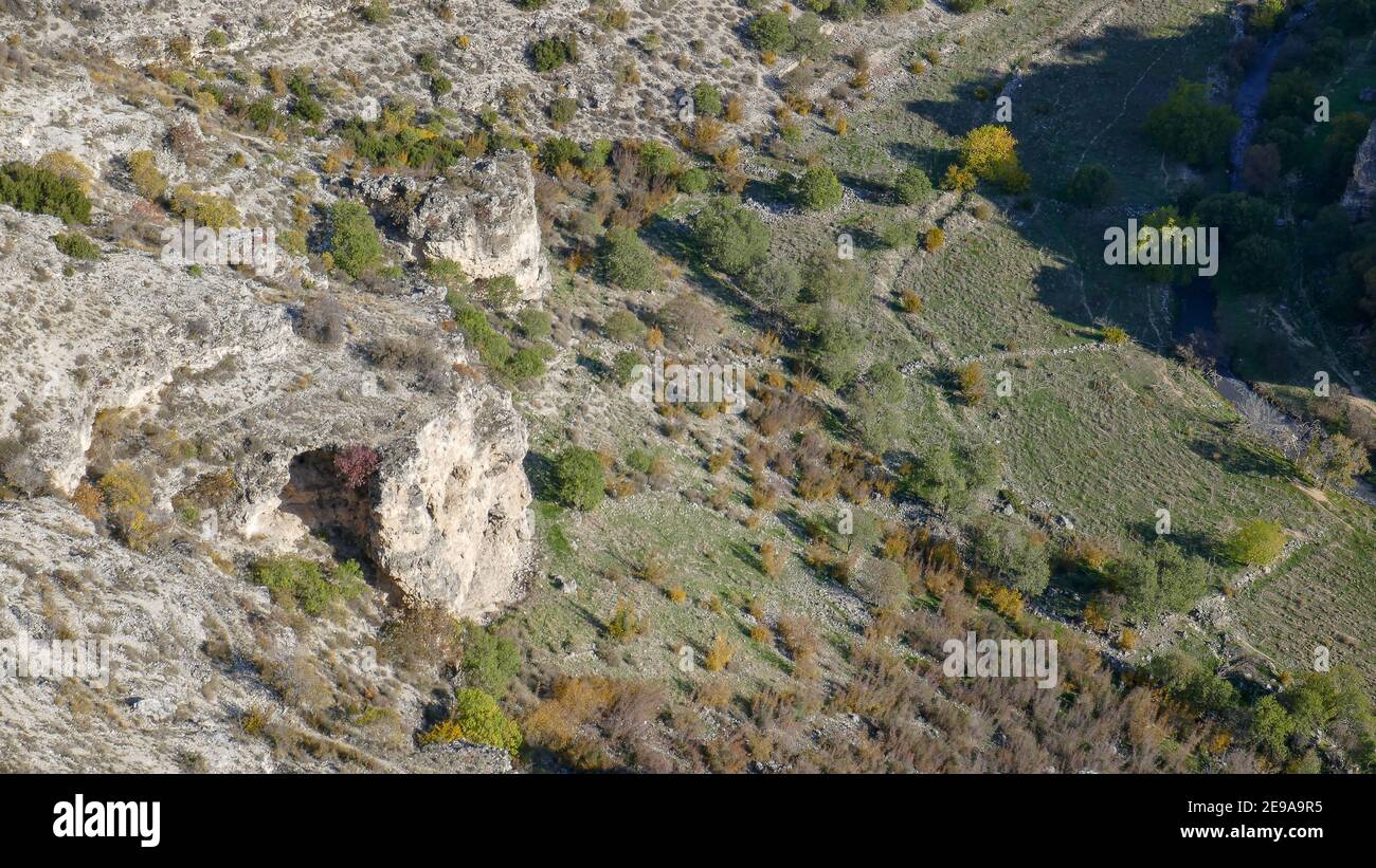 Ulubey Canyon in Turkey. Travel to unusual places. The beauty of the ...