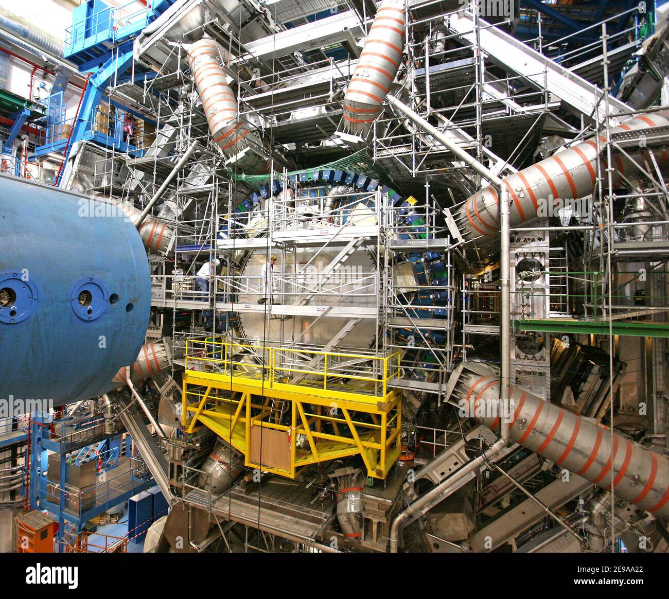The construction site of the LHC (Large Hadron Collider), the largest ...