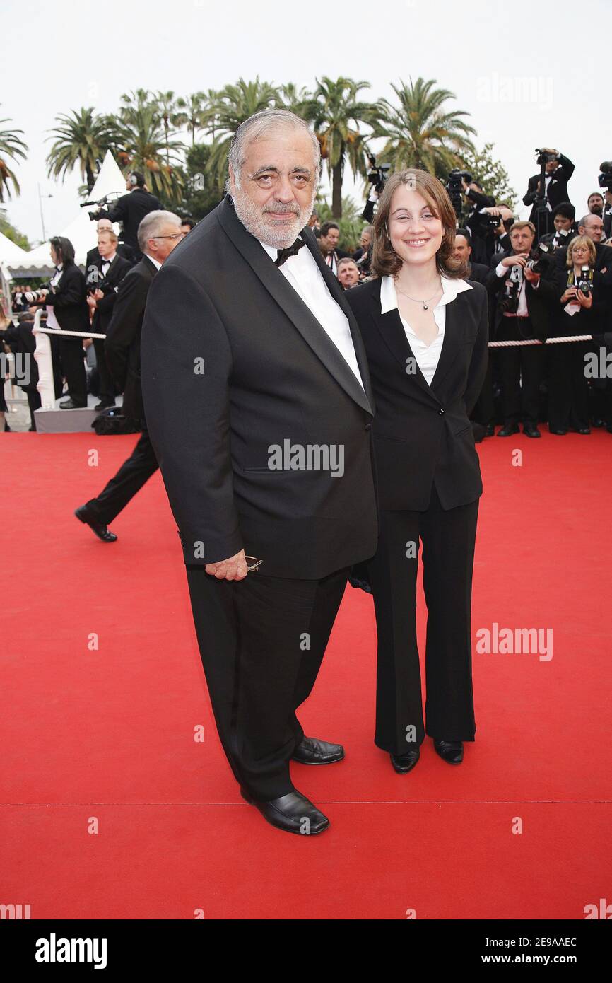 Philippe Seguin and his daughter arrive for the screening of 'The wind ...