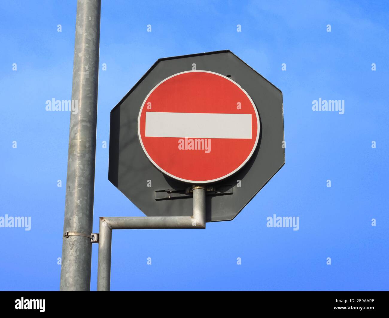 Regulatory signs, no entry for vehicular traffic sign Stock Photo - Alamy