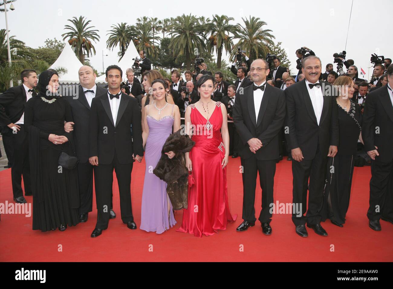 Cast members of the film 'Halim' arrive for a screening at the 59th ...